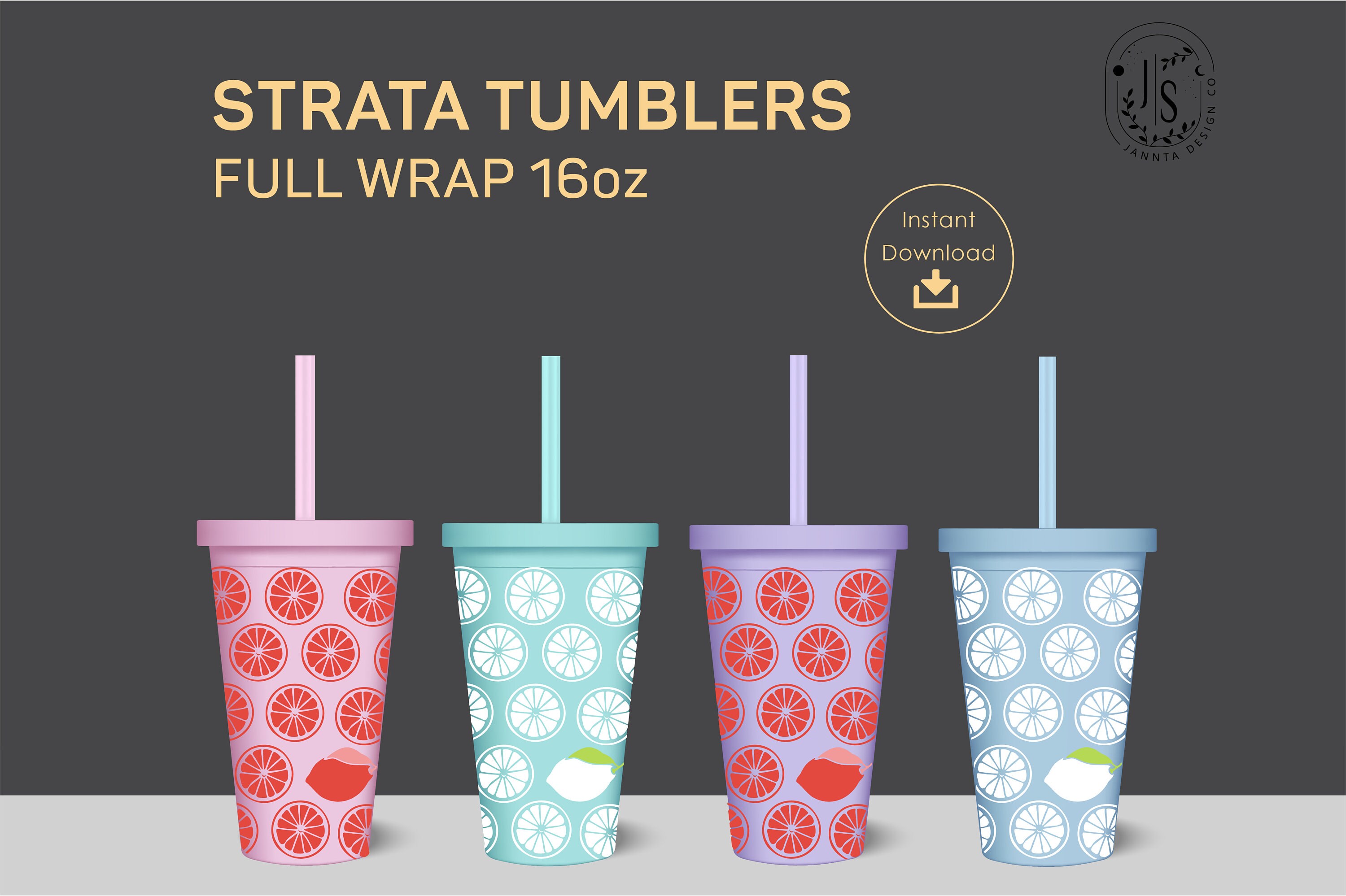 Lemon Strata SVG Fruit Strata Cups Svg Strata Full Wrap Svg | Etsy