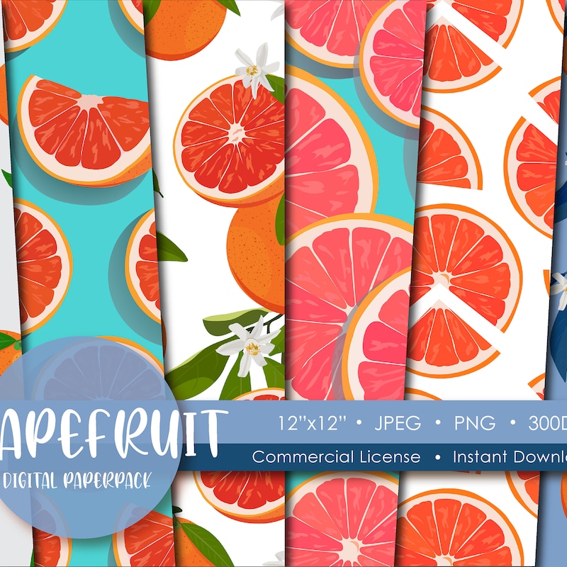 Grapefruit Print - Etsy