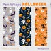 Halloween Pen Wrap PNG | Ghost, Cat, Pumpkin Designs (digital Download ...