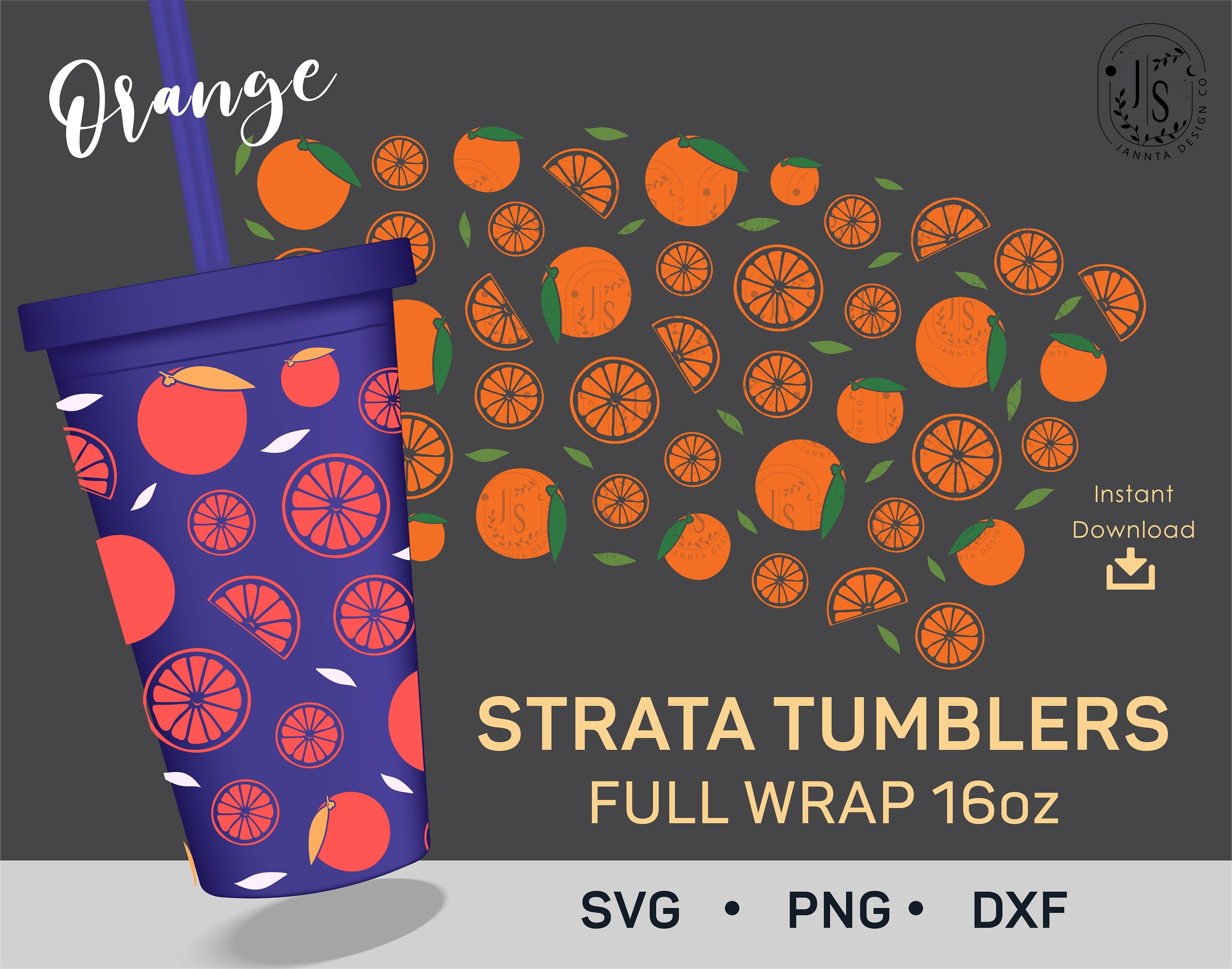 Fruit Strata Cups svg Citrus PNG Strata Cup 22 oz Strata Tumbler Wrap ...