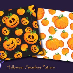 Halloween Digital Paper | Pumpkin Digital Papers Pack | Halloween ...