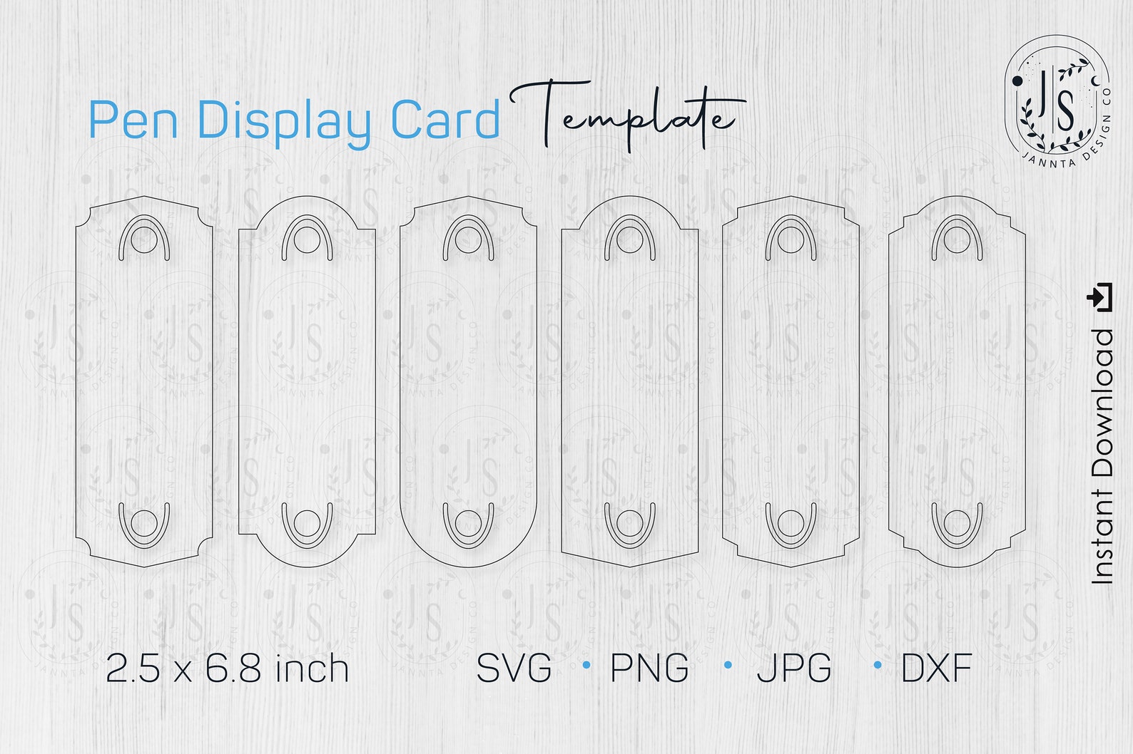 Bundle Pen Display Card SVG and Pen Box Template Epoxy | Etsy