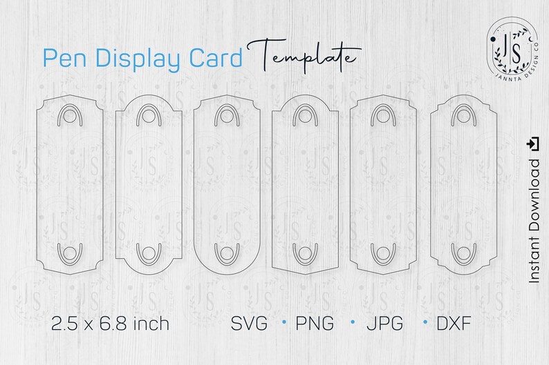 Bundle Pen Display Card SVG and Pen Box Template Epoxy - Etsy