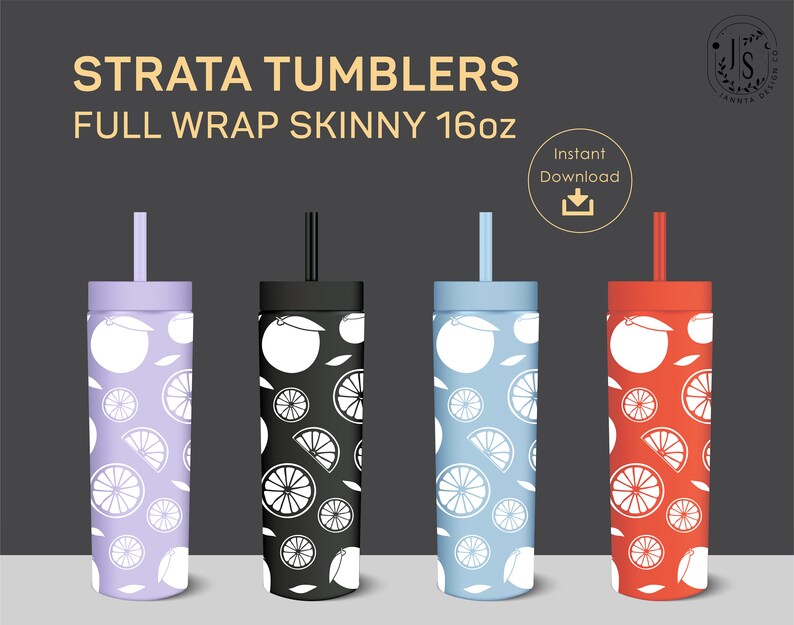 Orange Strata SVG Fruit Strata Cups svg Strata Full Wrap | Etsy
