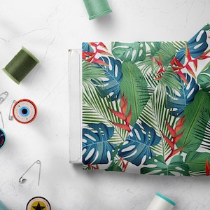 Tropical Flower Digital Paper Pack | Monstera Seamless Pattern ...