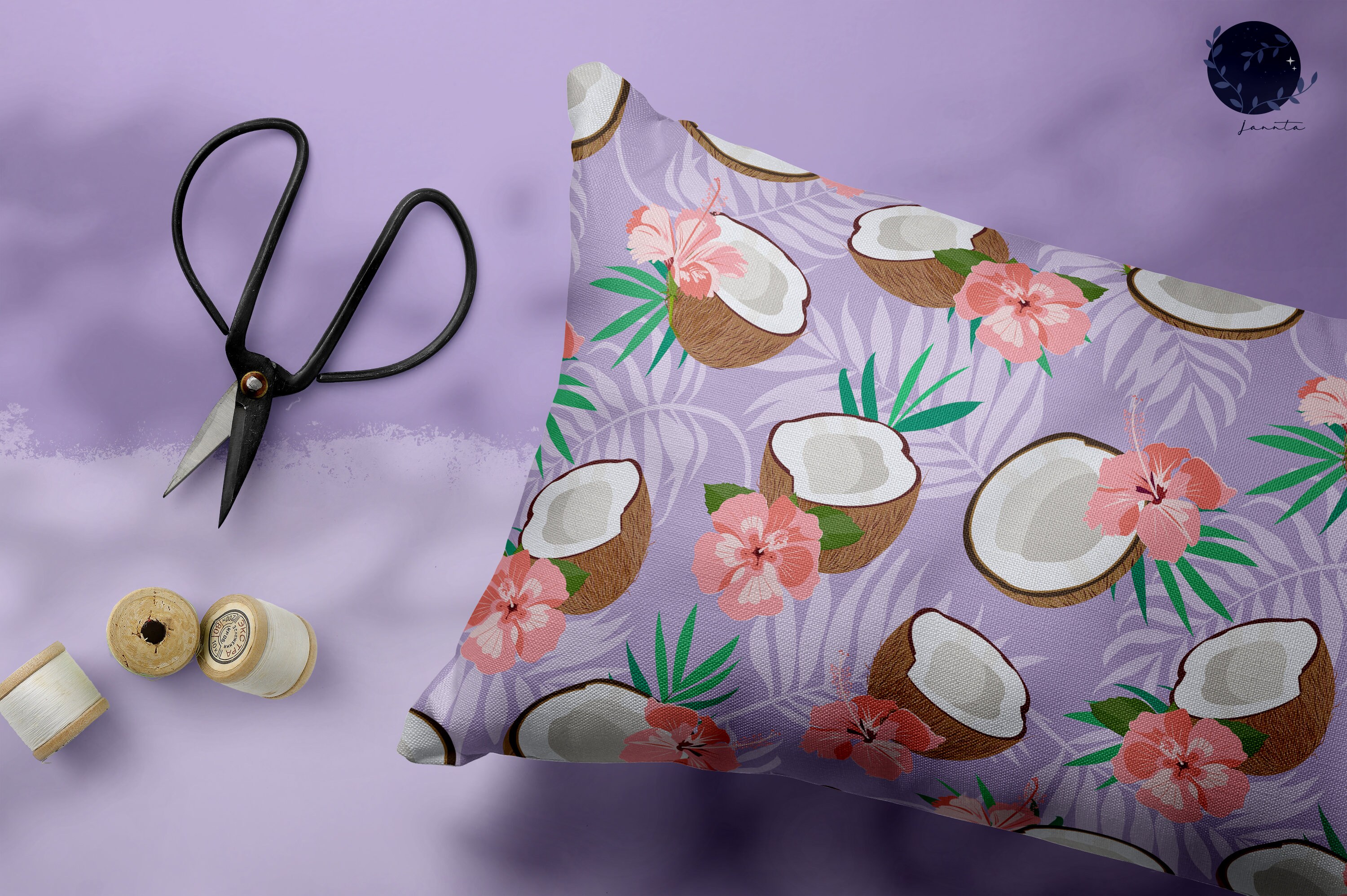 Digital Wrapping Paper Coconut Papers Pack Scrapbook Paper | Etsy