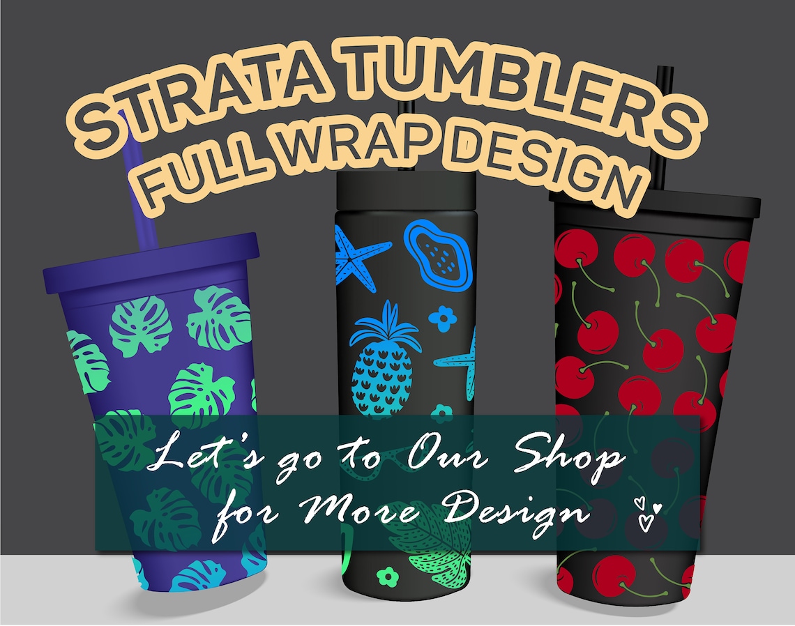 Blank Strata Template SVG Svg Cut File 22oz Strata Cup Full - Etsy