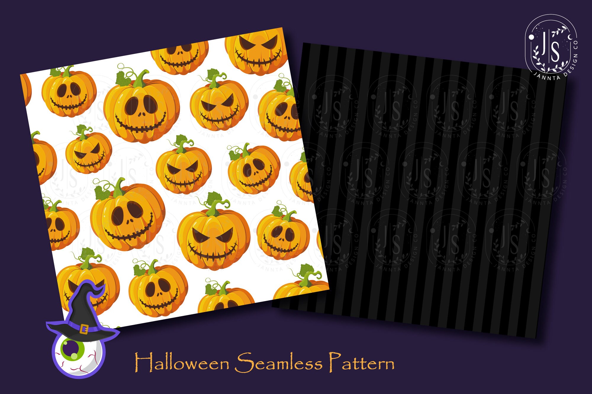 Halloween Digital Paper Pumpkin Digital Papers Pack Jack O - Etsy