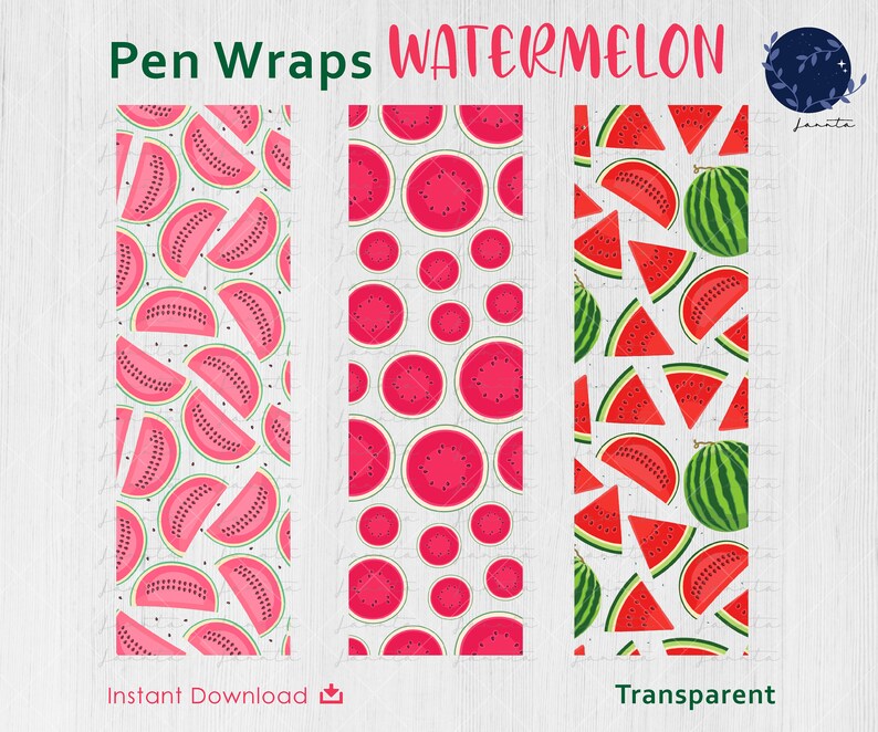 Melon Pen Wrap PNG Watermelon Fruit Pen Cut File Pen Wraps - Etsy