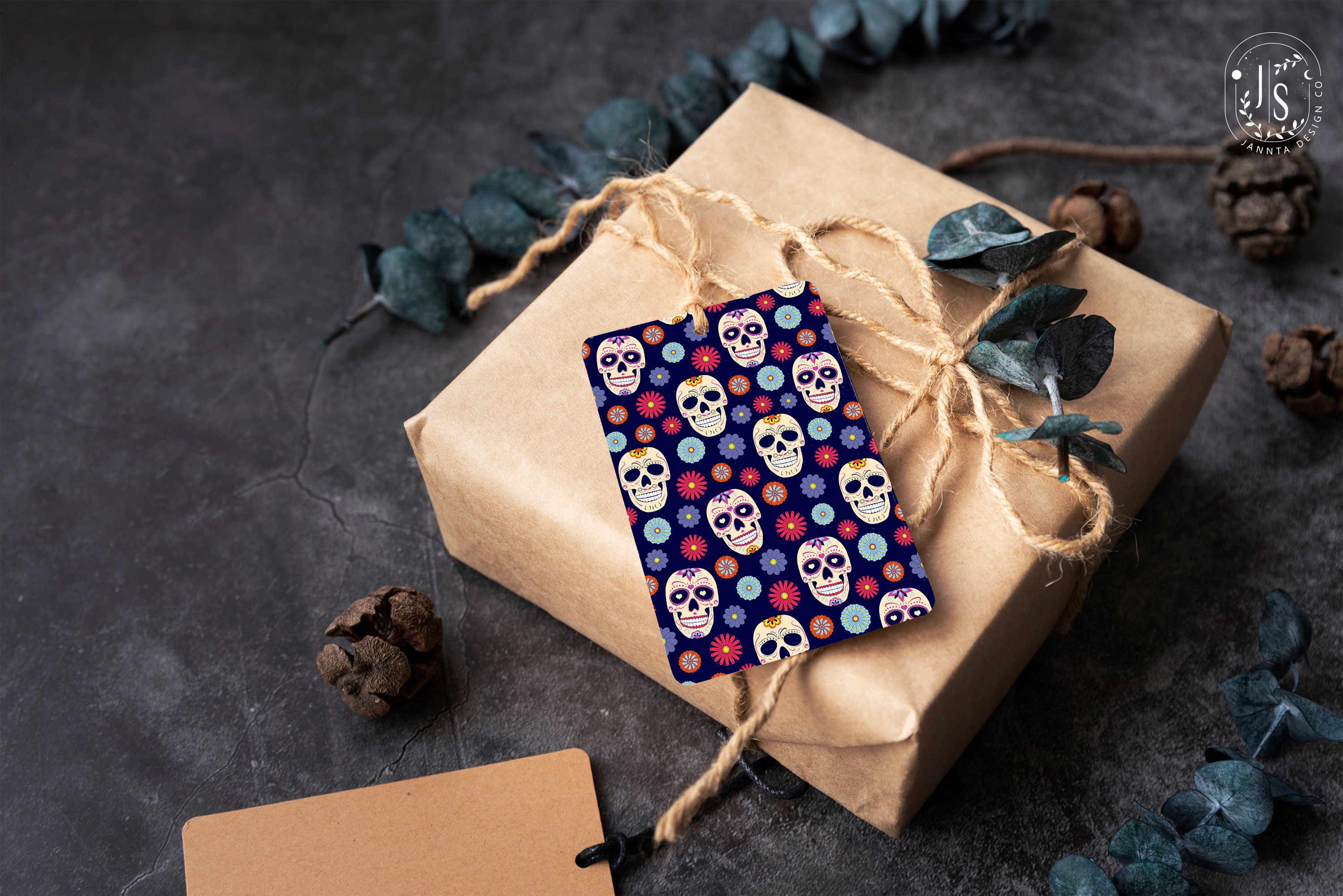 Sugar skull Digital Paper Day of the Dead Halloween Horror | Etsy