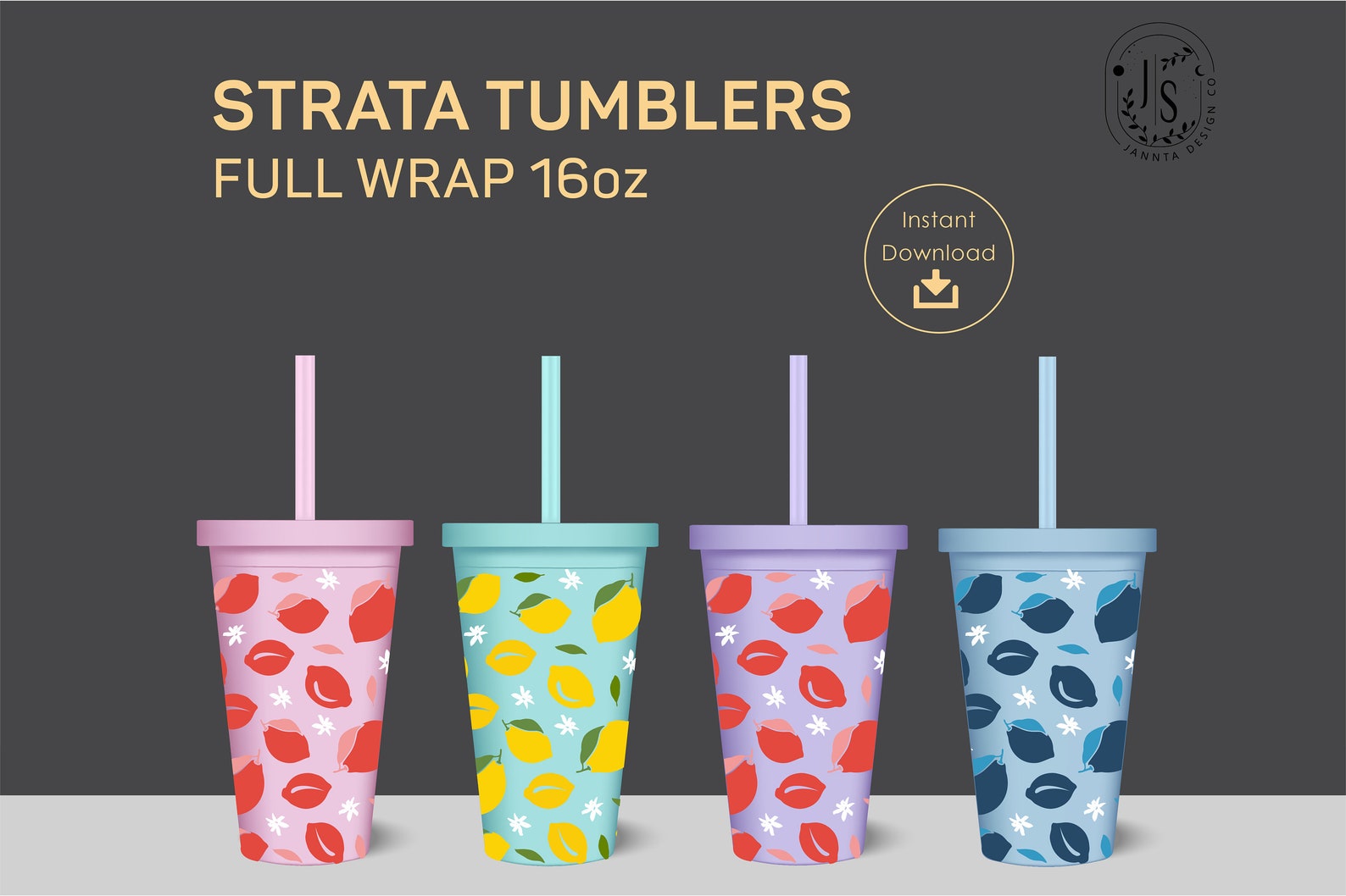 Lemon Strata SVG Fruit Strata Cups Svg Strata Full Wrap Svg - Etsy