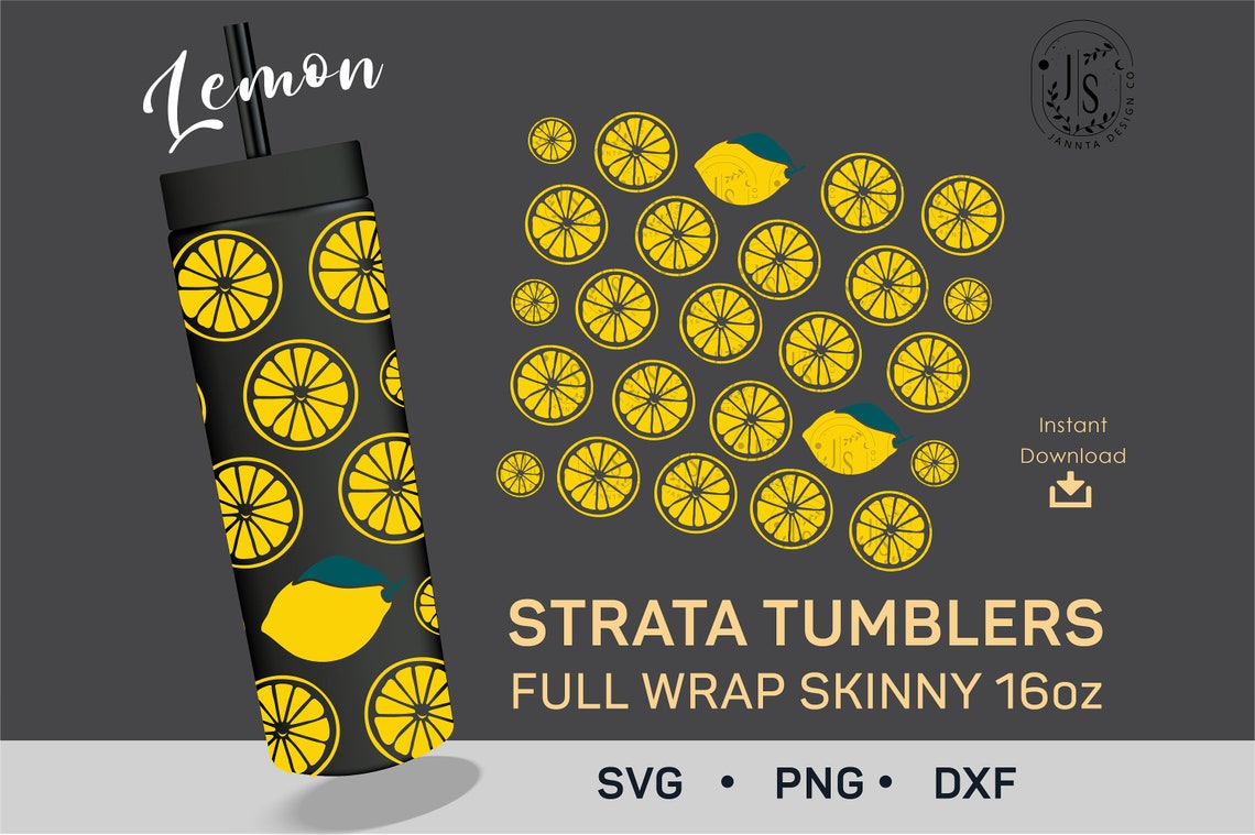 Lemon Strata SVG Fruit Strata Cups Svg Strata Full Wrap Svg - Etsy