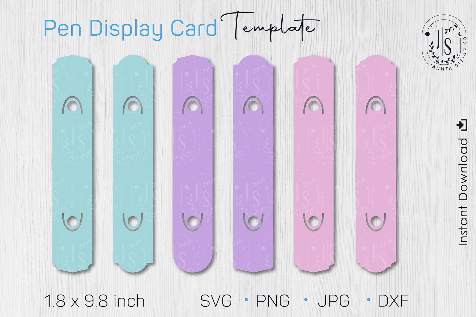 Bundle Pen Display Card SVG and Pen Box Template Epoxy - Etsy
