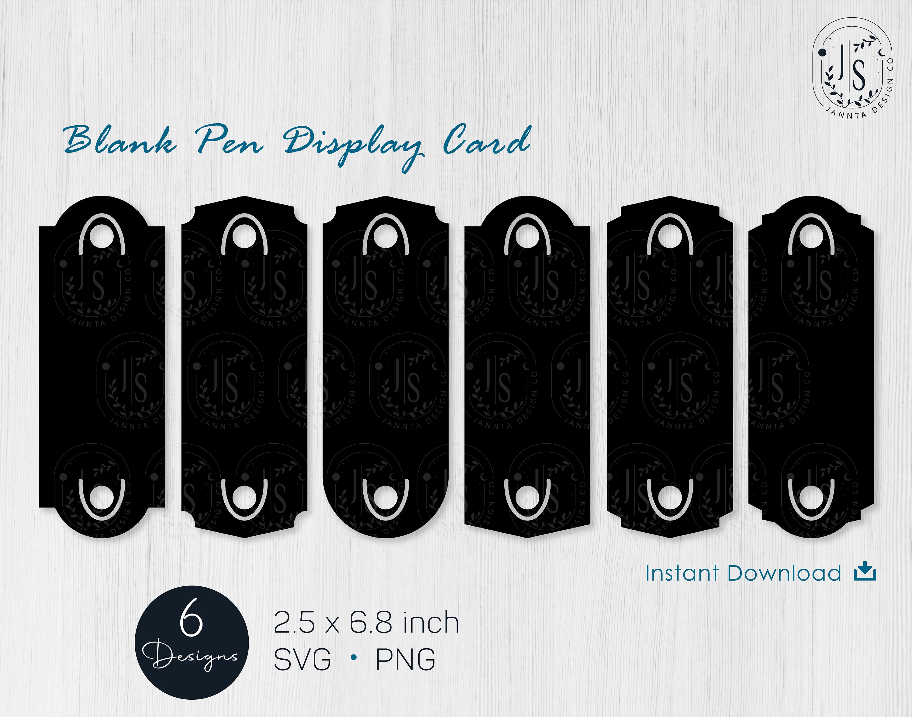 Epoxy Pen Display Card SVG Glitter Pen Care Template Pen - Etsy