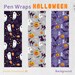 Ghost and Spooky Cat Pen Wrap PNG Halloween Wraps Png Autumn Wrap File ...