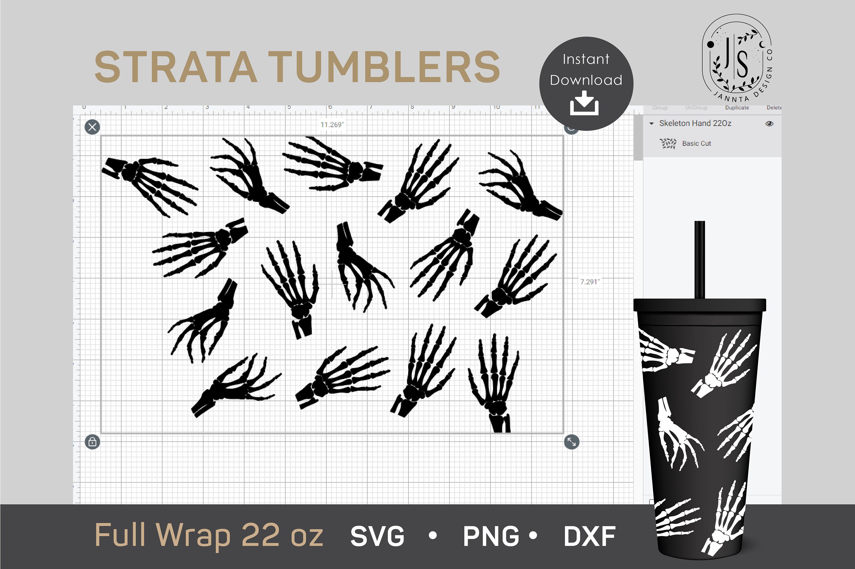 Skeleton Hand Strata SVG Horror Halloween Strata Cups svg | Etsy