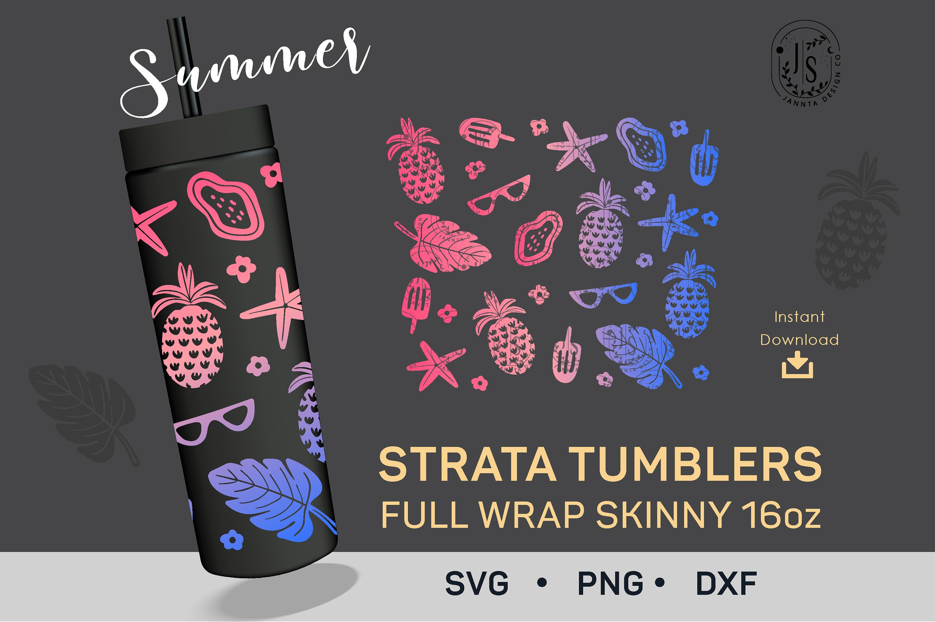 Summer Beach Strata SVG Strata Cup Svg Strata Full Wrap Svg - Etsy