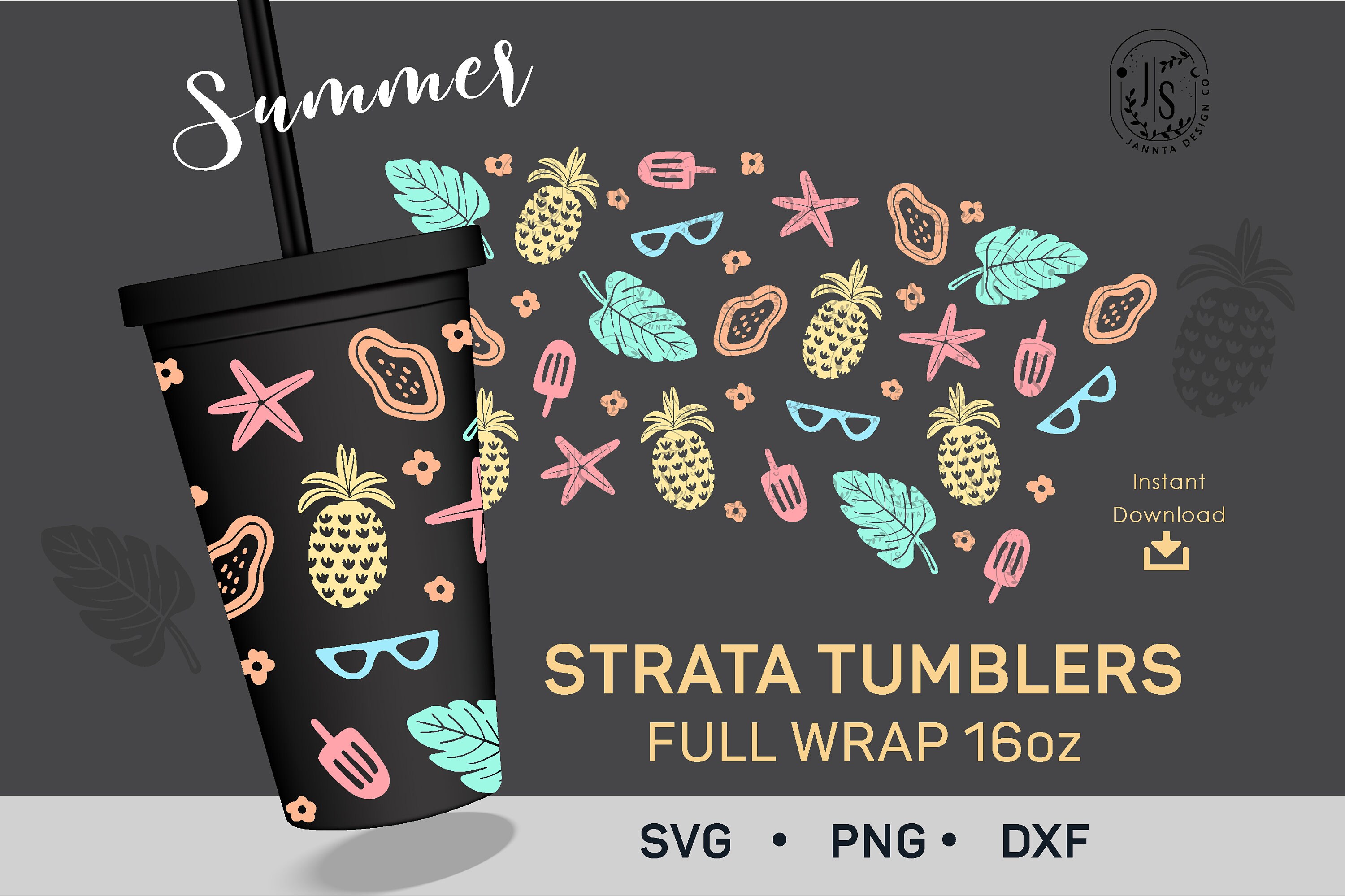 Summer Beach Strata SVG, Strata Cup Svg, Strata Full Wrap Svg, Strata ...