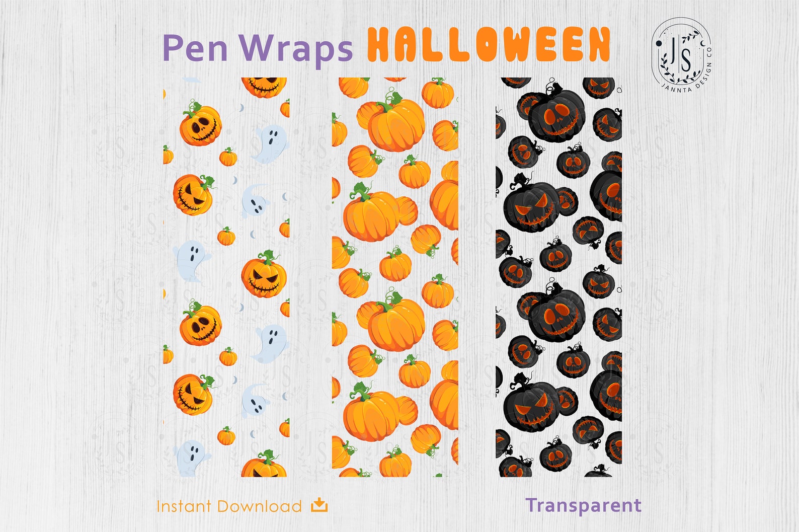 Pumpkin Pen Wrap PNG Halloween Ghost Wraps Png Autumn Wrap - Etsy