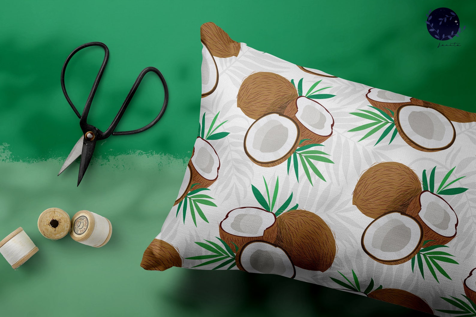 Coconut Wrapping Papers Food Digital Paper Pack Scrapbook | Etsy