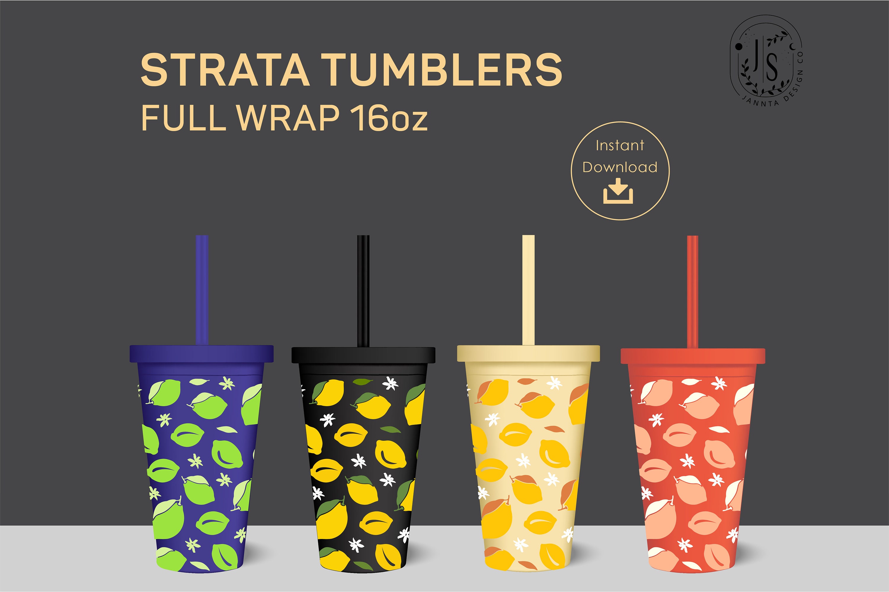 Lemon Strata SVG Fruit Strata Cups Svg Strata Full Wrap Svg - Etsy