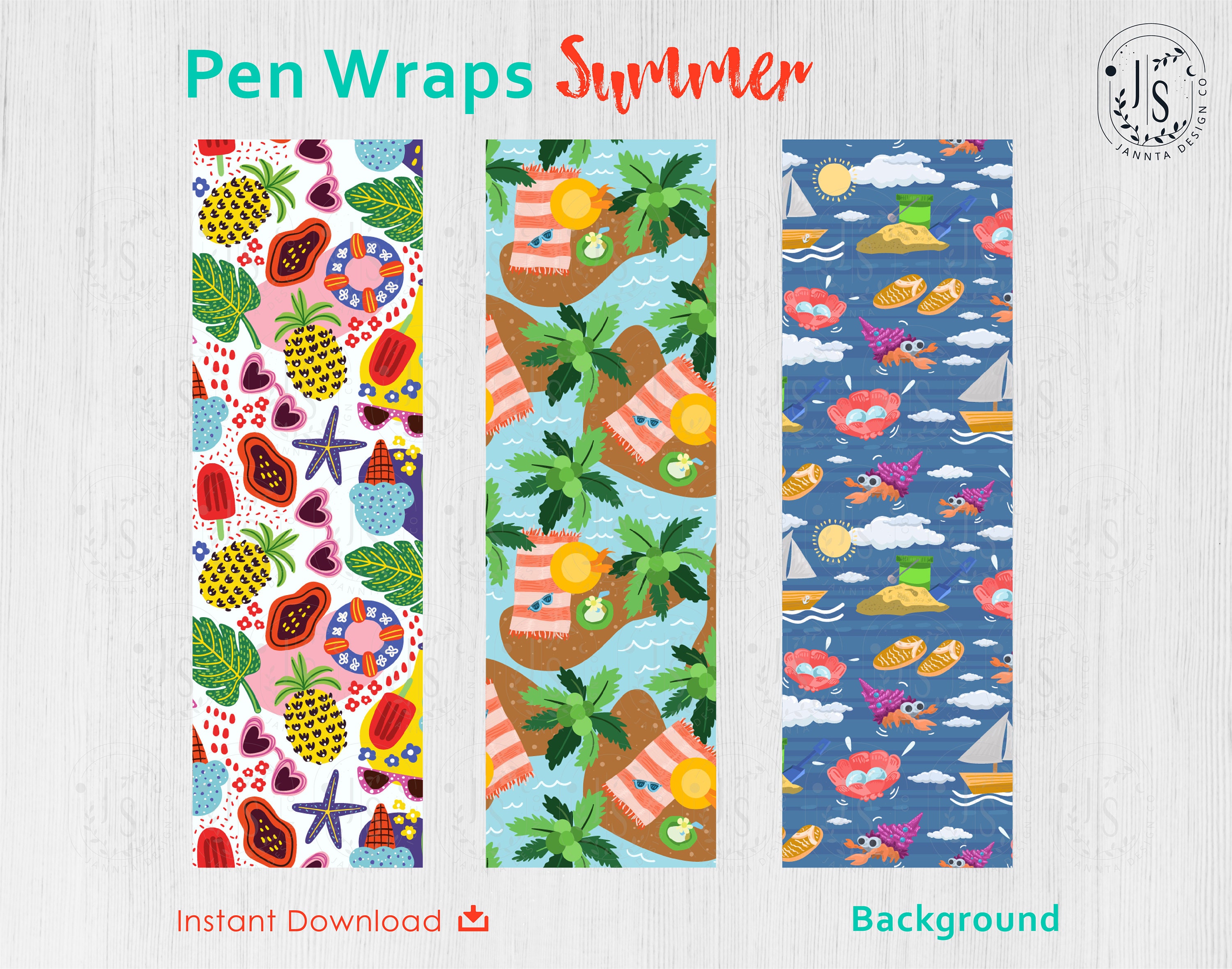 Summer Beach Pen Wrap PNG Vacation Travel Pen Wraps Png - Etsy UK