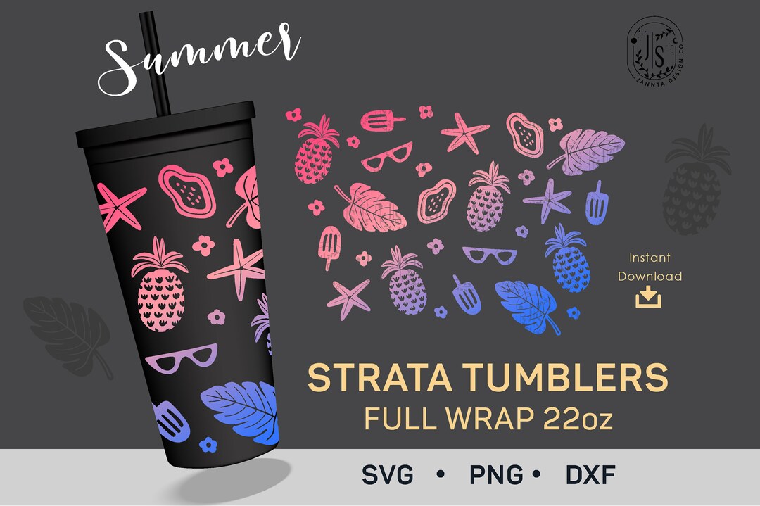 Summer Beach Strata SVG, Strata Cup Svg, Strata Full Wrap Svg, Strata ...