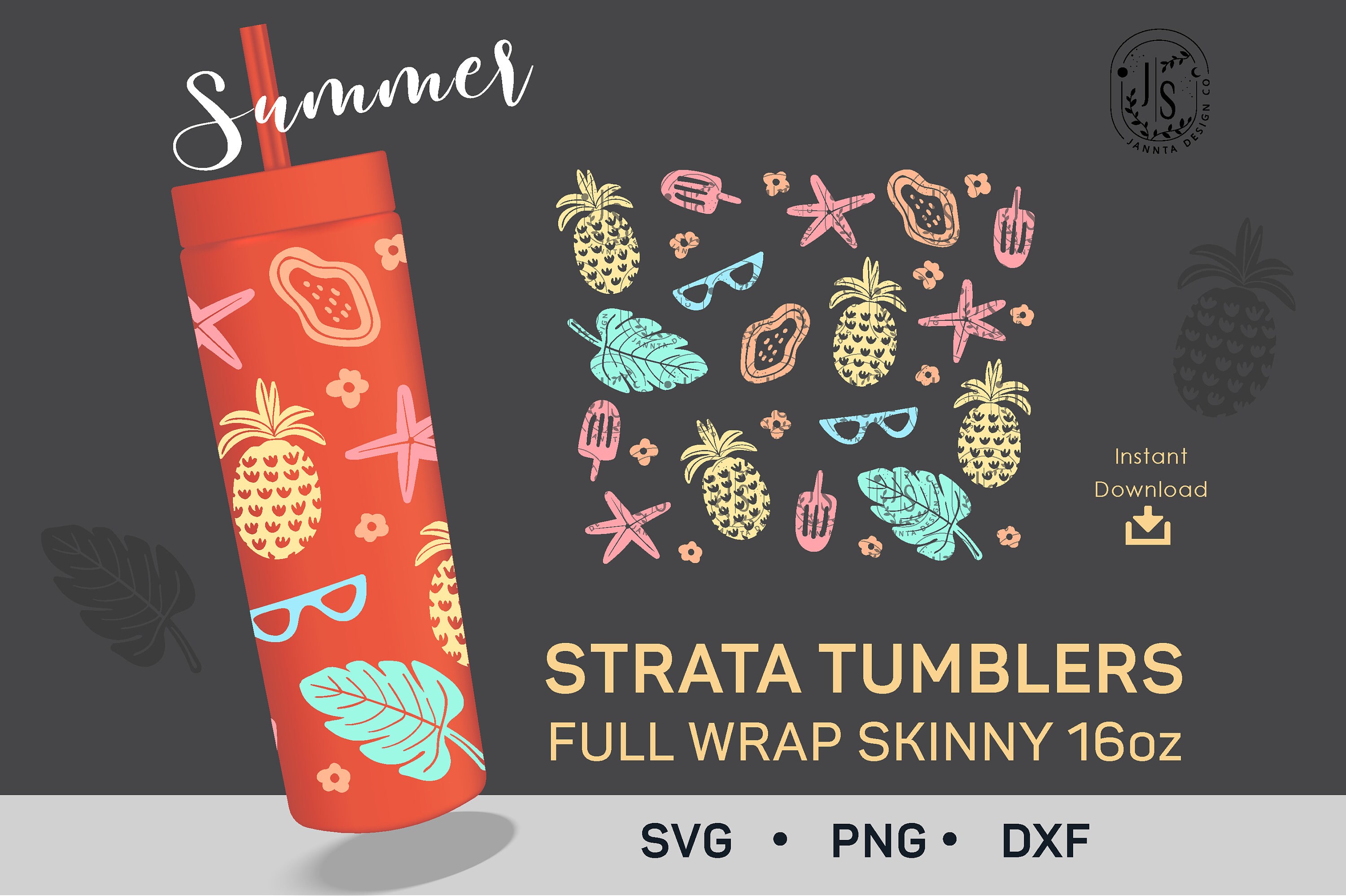 Summer Beach Strata SVG Strata Cup Svg Strata Full Wrap Svg - Etsy