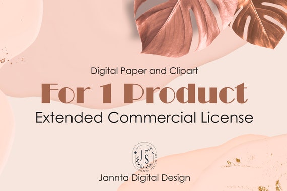 Digital Paper Clipart Extended Commercial License One | Etsy