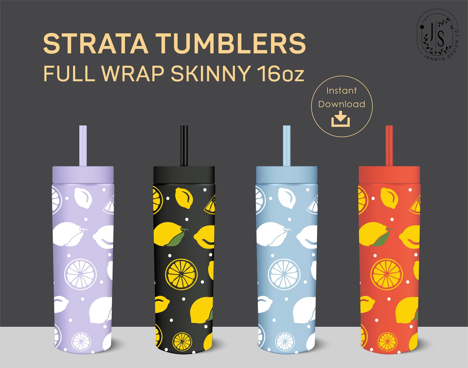 Lemon Strata SVG, Fruit Strata Cups Svg, Strata Full Wrap Svg, Strata ...