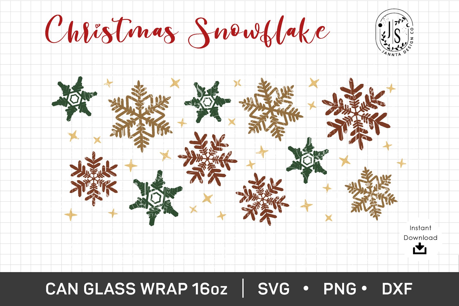 Snowflakes SVG 16oz Can Glass Christmas Svg Snowflake Beer - Etsy
