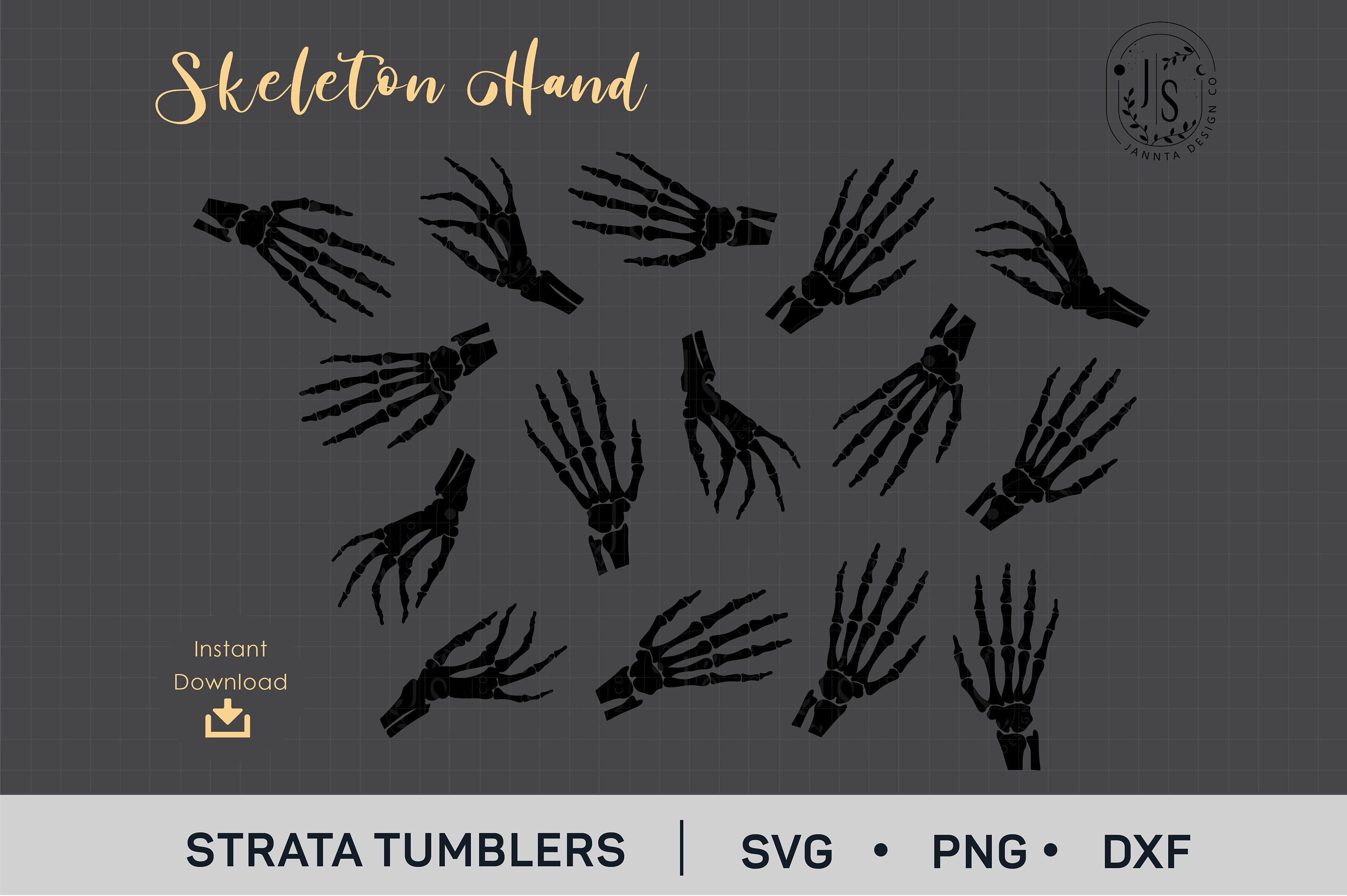 Skeleton Hand Strata SVG Horror Halloween Strata Cups svg | Etsy