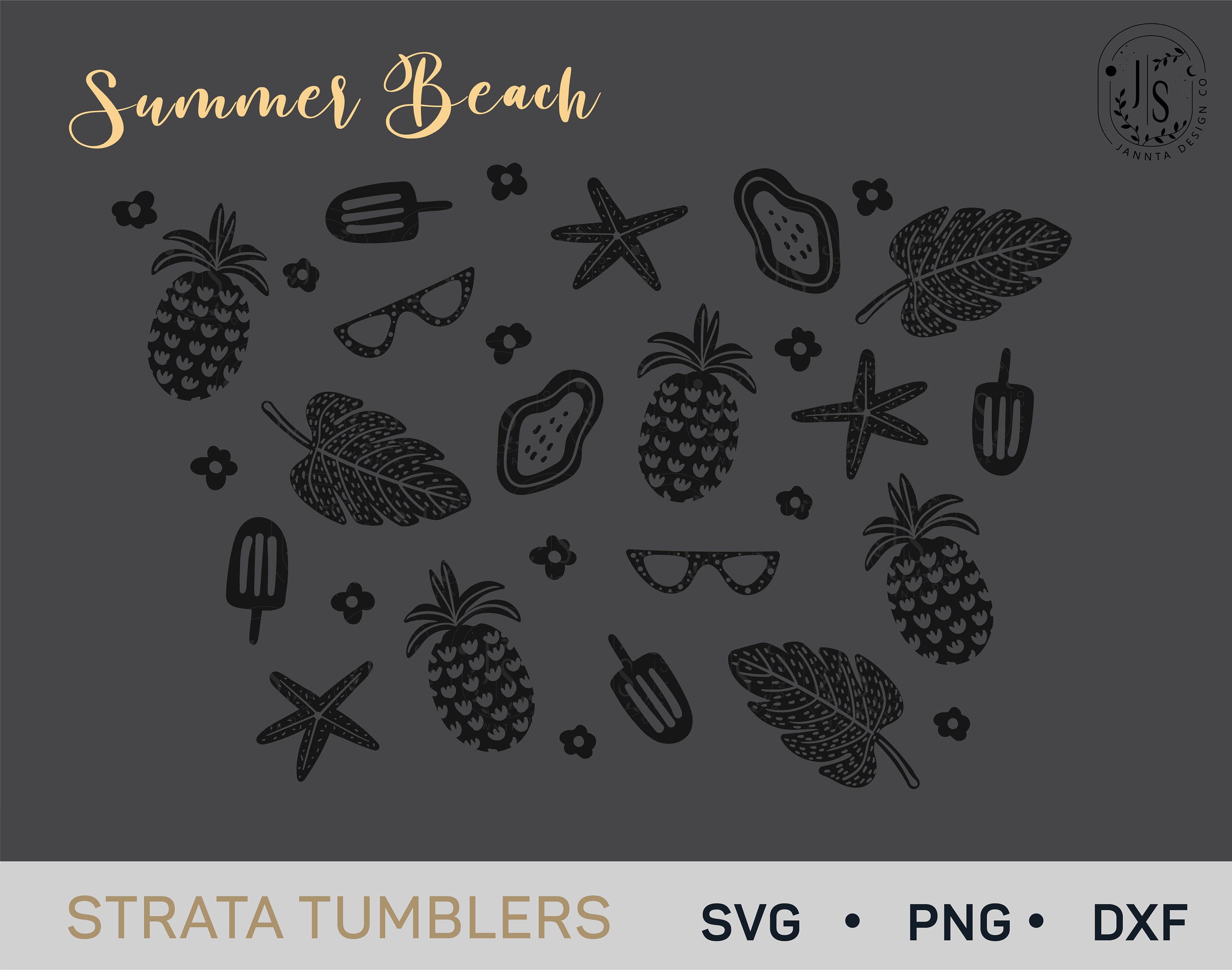 Summer Beach Strata SVG Strata Cup svg Strata Full Wrap svg | Etsy