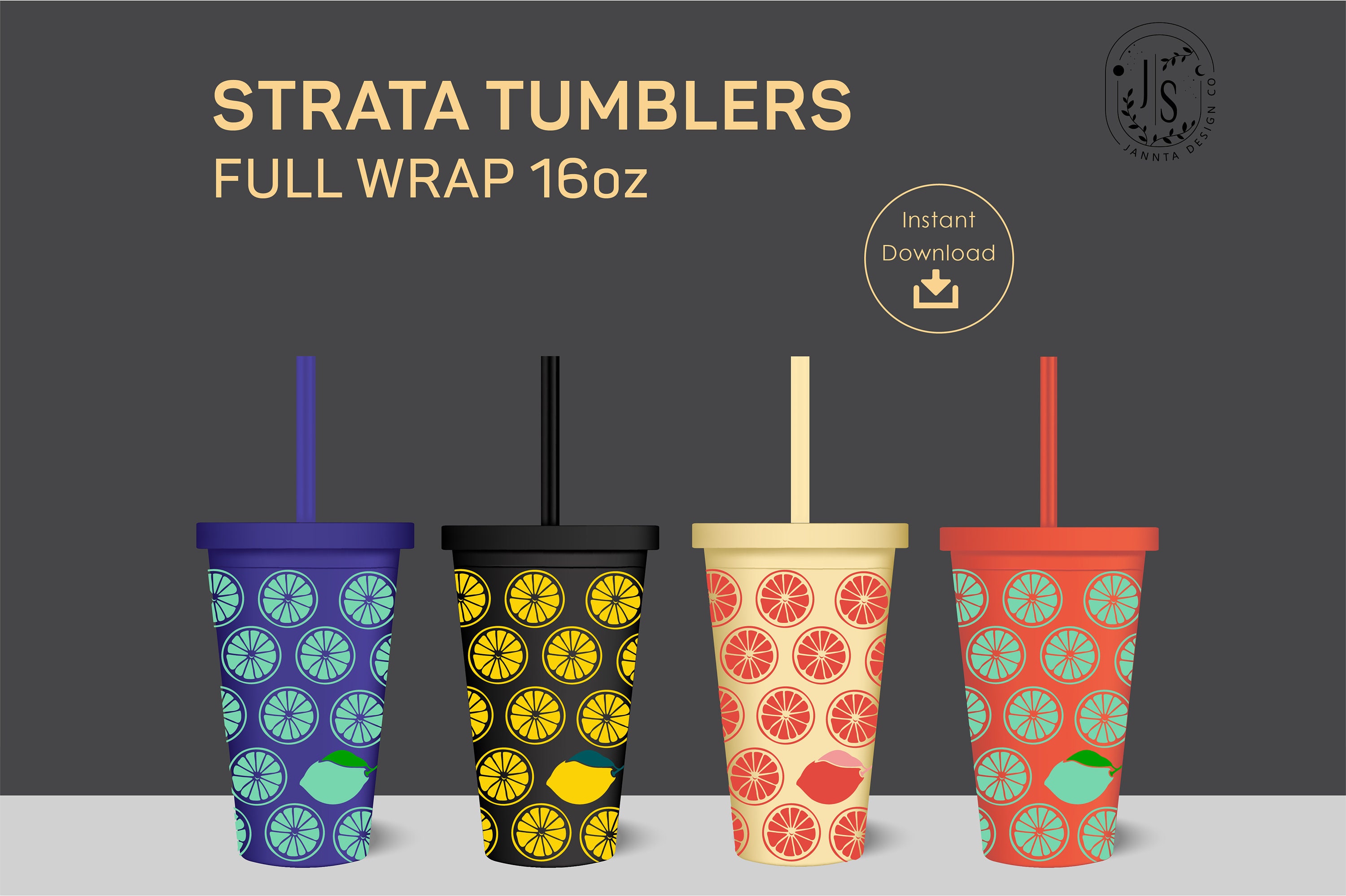 Lemon Strata SVG Fruit Strata Cups Svg Strata Full Wrap Svg | Etsy