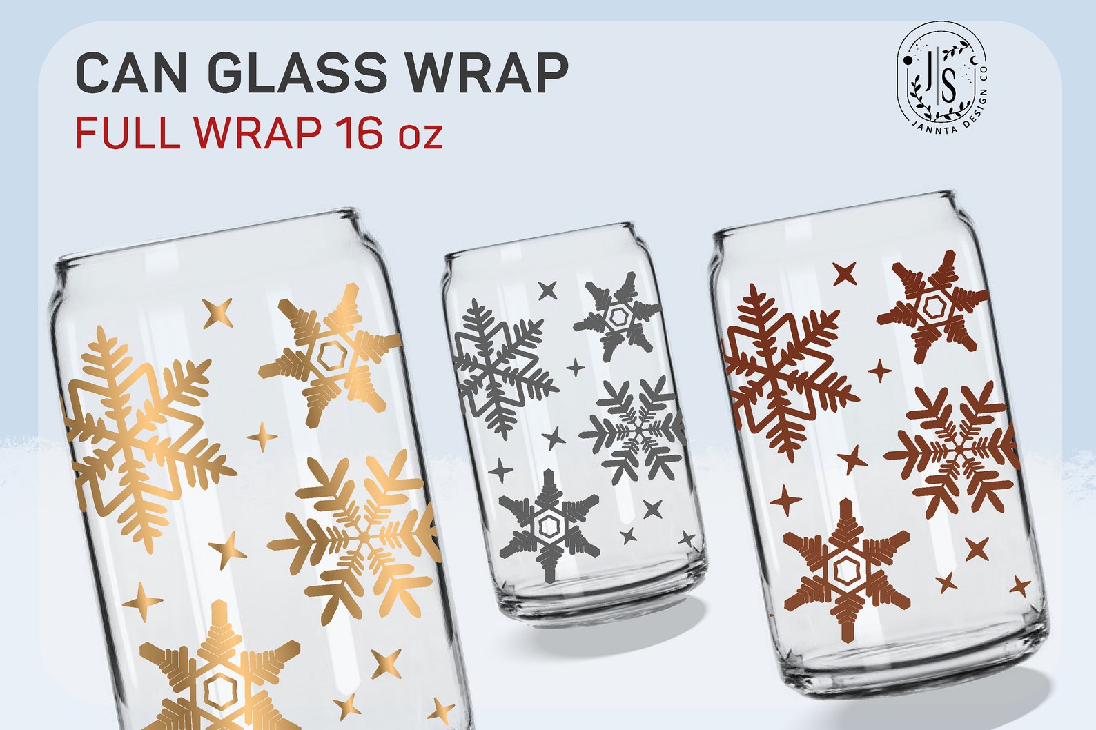 Snowflakes SVG 16oz Can Glass Christmas Svg Snowflake Beer - Etsy