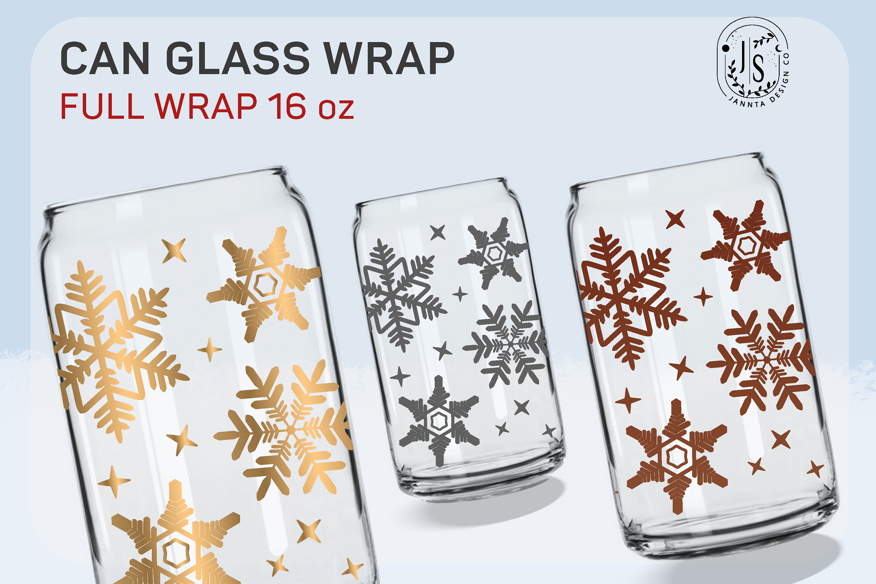 Snowflakes SVG 16oz Can Glass Christmas Svg Snowflake Beer - Etsy