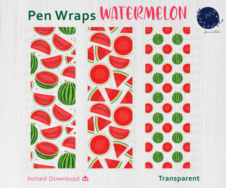Melon Pen Wrap PNG Watermelon Fruit Pen Cut File Pen Wraps - Etsy