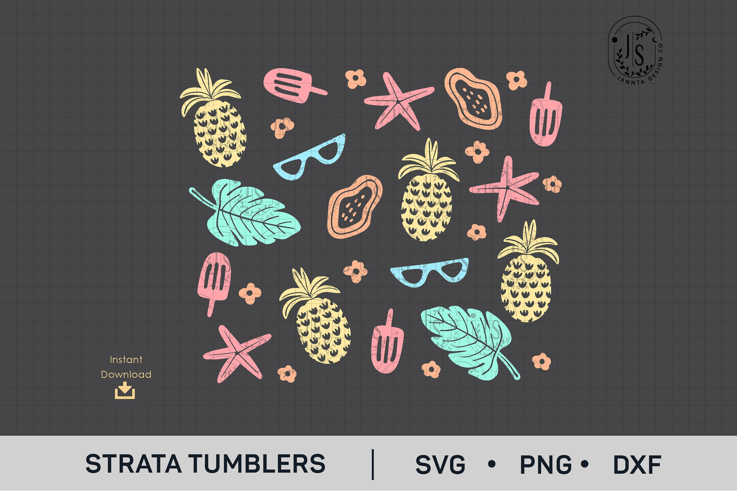 Summer Beach Strata SVG Strata Cup Svg Strata Full Wrap Svg - Etsy