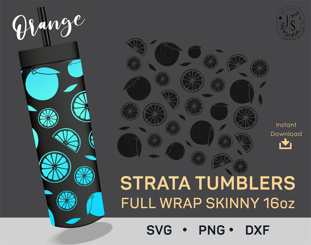 Orange Strata SVG Fruit Strata Cups Svg Strata Full Wrap - Etsy