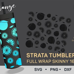 Orange Strata SVG Fruit Strata Cups Svg Strata Full Wrap - Etsy