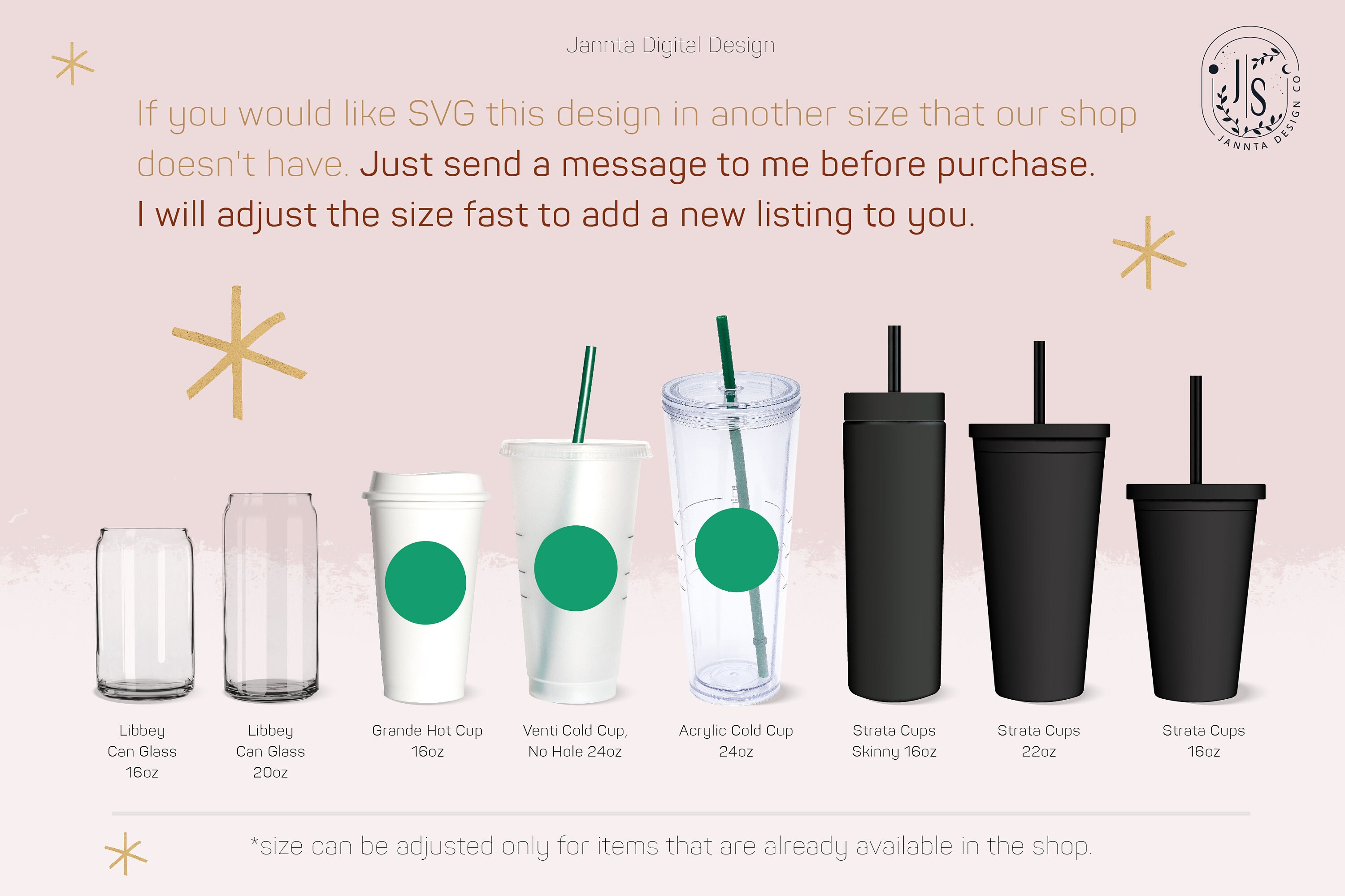 Gingerbread Cookies SVG, No Hole 24oz Venti Cold Cup Svg, Christmas ...