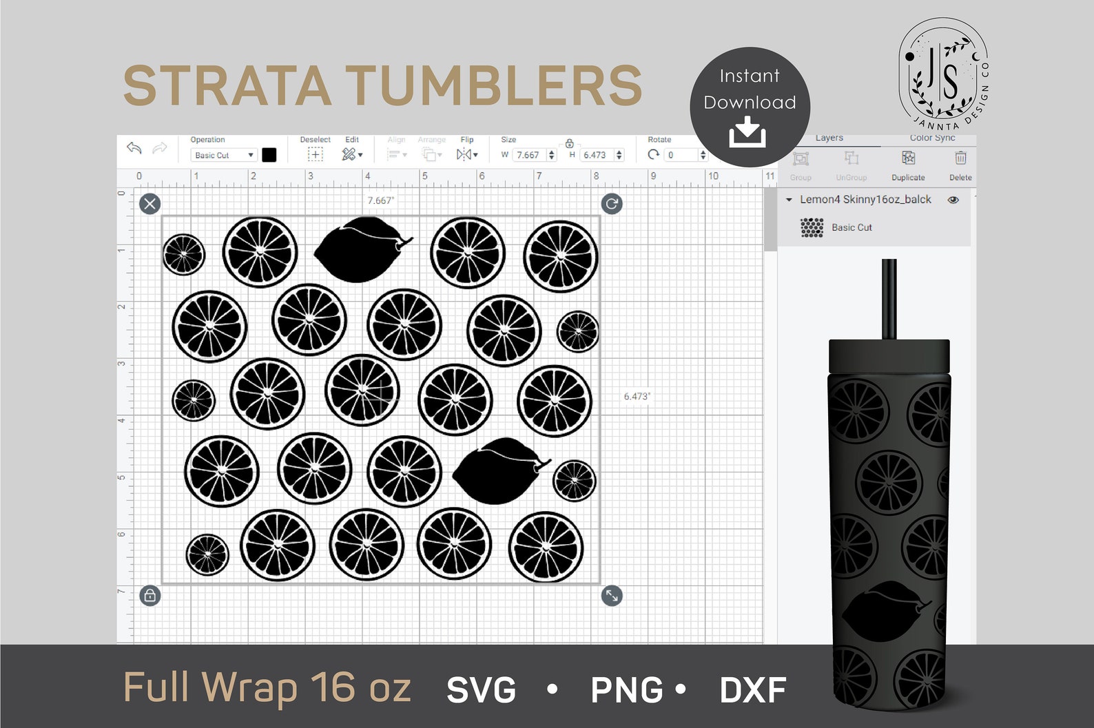 Lemon Strata SVG Fruit Strata Cups Svg Strata Full Wrap Svg - Etsy