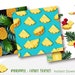Pineapple Digital Paper Pack | Papers Pattern | Fruit Set Wrapping ...