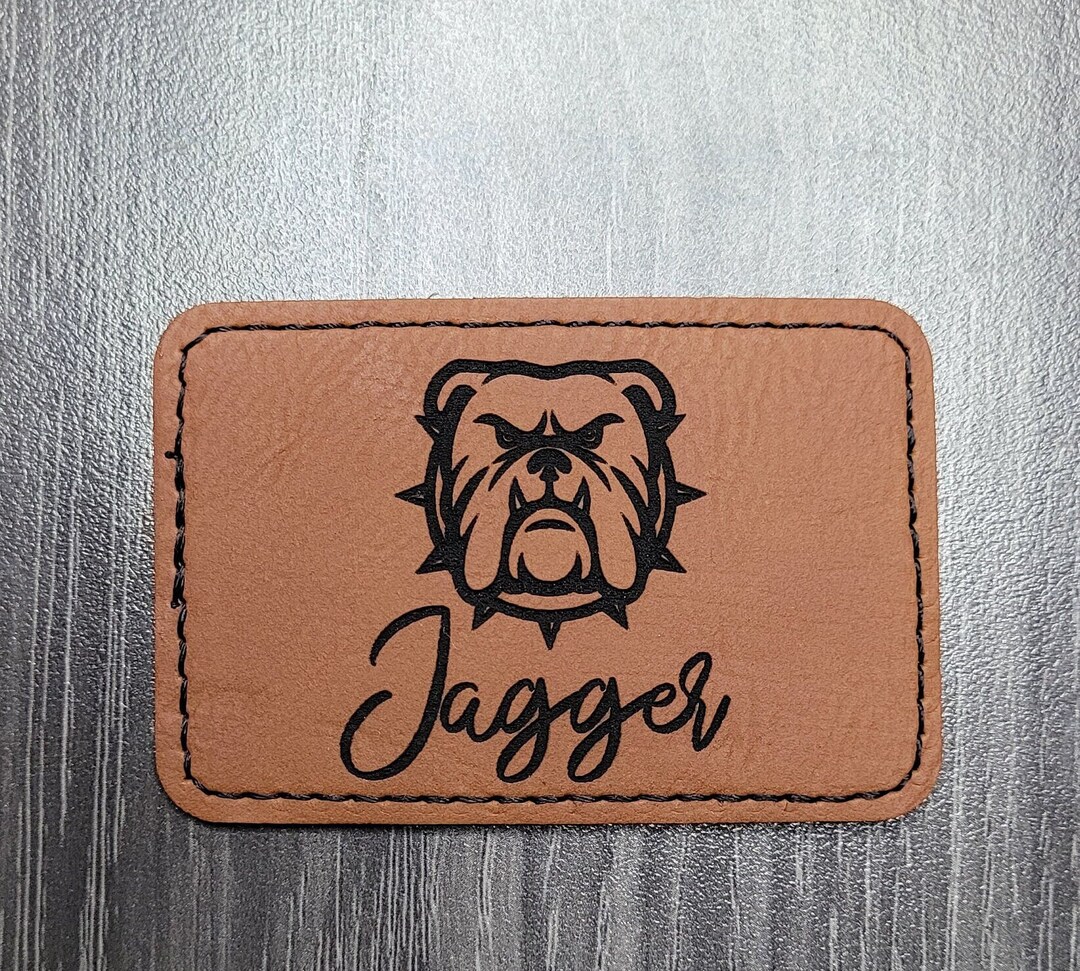 Custom Laser Engraved Rawhide Patch: Personalized Hat Patch (3x2") - Etsy