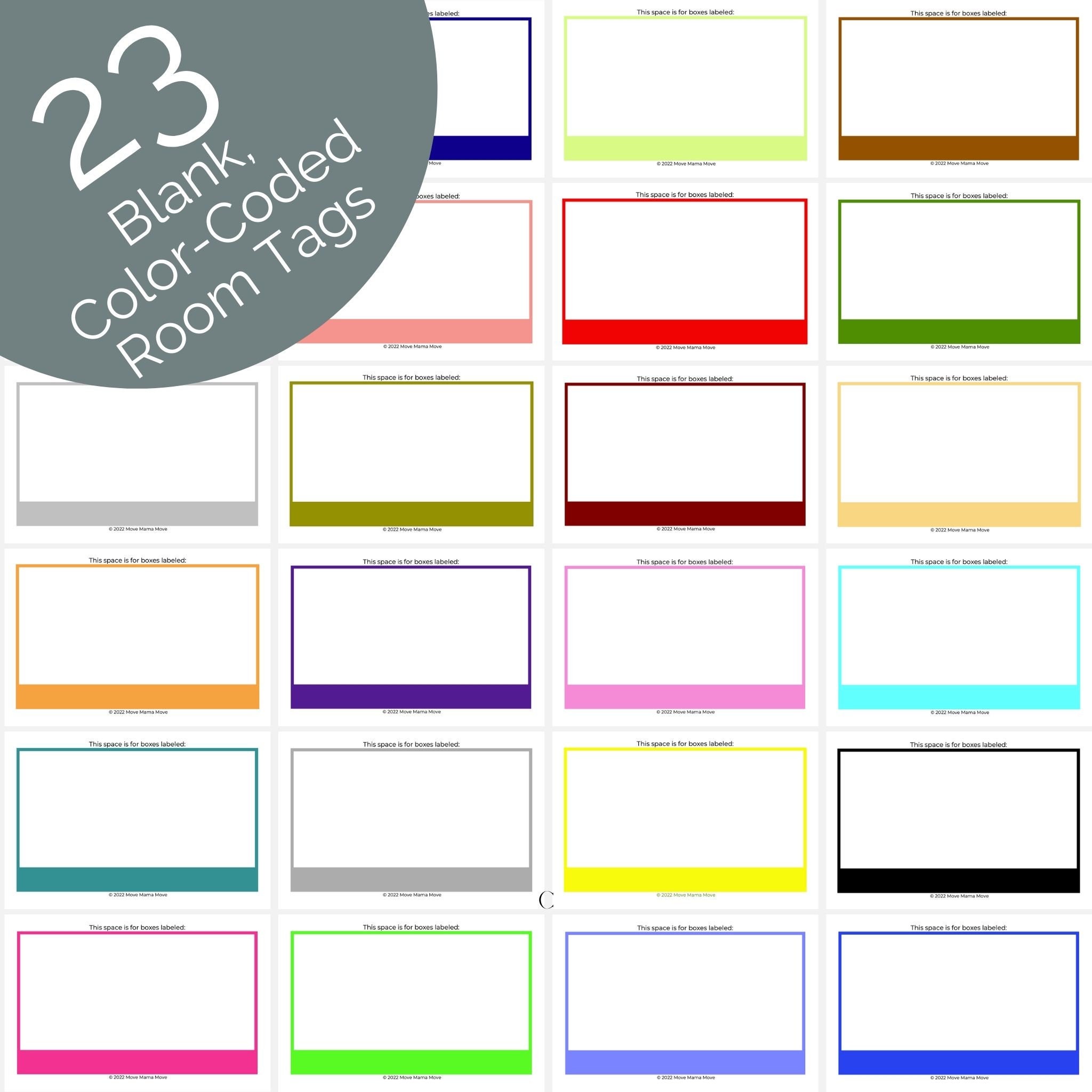 Moving Box Labels, Moving Labels, Box Labels, Box Inventory, Printable ...