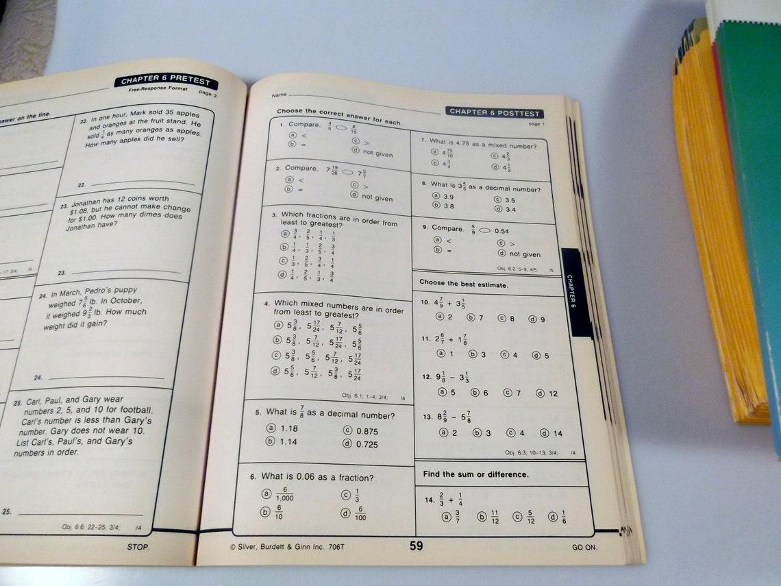 Silver Burdett Ginn Math Teacher Resource Books Grade 7 Home School ...