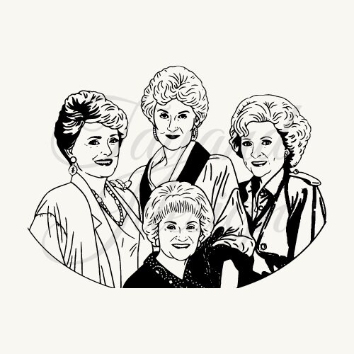 Golden Girls Hair SVG Cut Files Golden Girls Design - Etsy