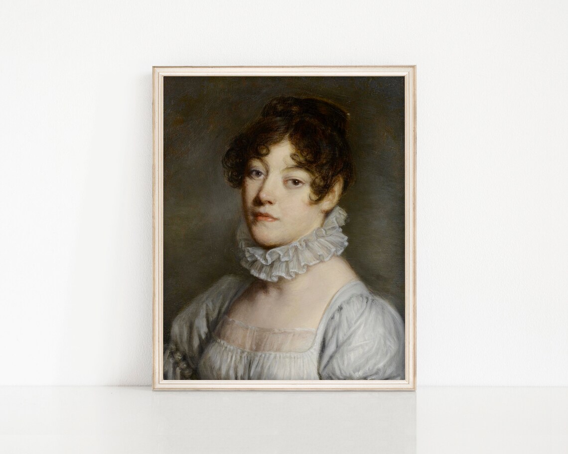 EMMA • Portrait Art Print, Vintage Painting, Vintage Art Print ...