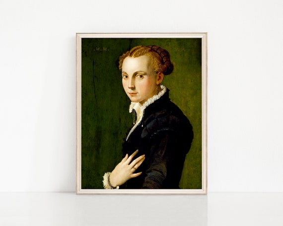 BEATRICE Portrait Art Print Vintage Painting Vintage Art - Etsy
