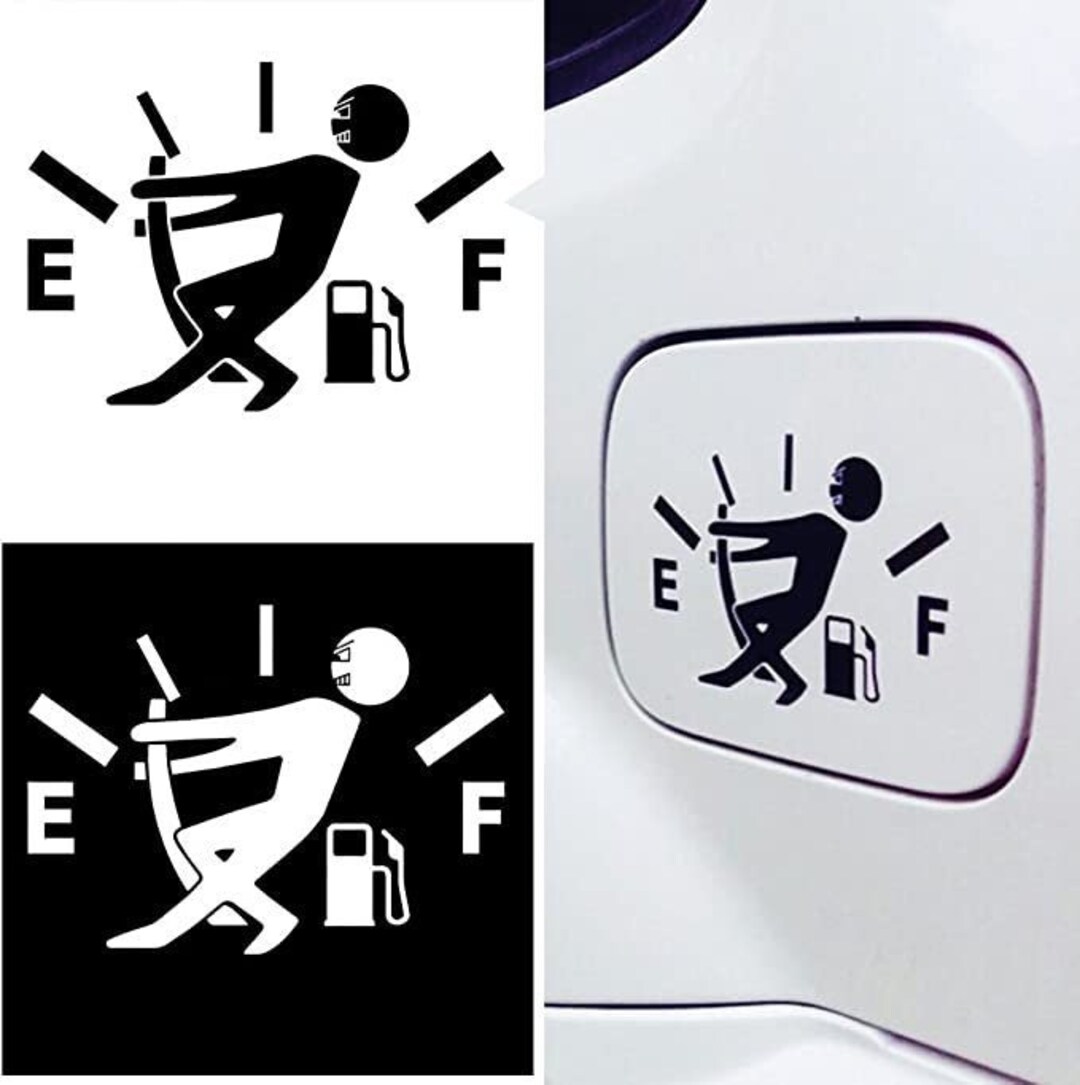 3 PCS/ Gas Tank Decal/funny/vinyl/fuel Gauge Sticker - Etsy